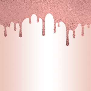 Rose Gold Dripping Glitter, Rose Gold Glitter Drips Like Frosting in ...