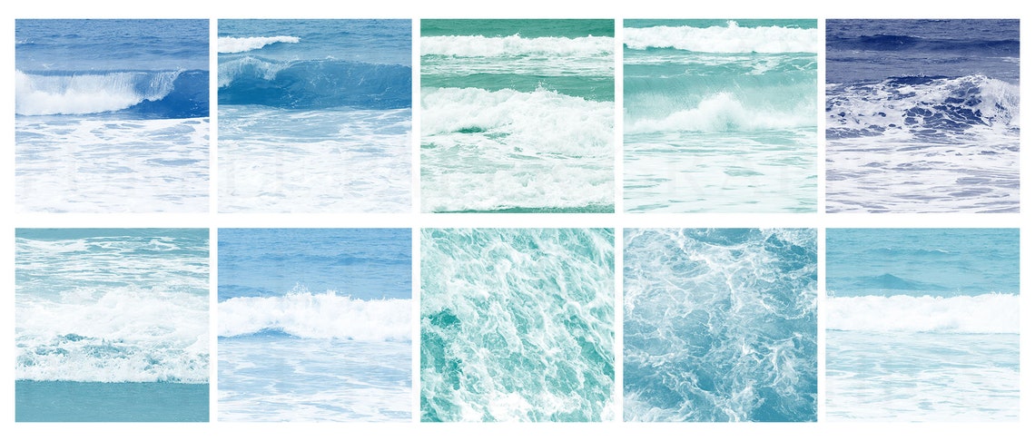 Ocean Sea Water Digital Papers Pool Water Background | Etsy