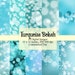 Turquoise Aqua Bokeh Digital Paper, Printable Backgrounds Bokeh Lights ...