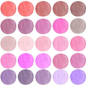 Watercolor Circles Clipart Hand Painted Watercolor Circles Clip Art PNG ...