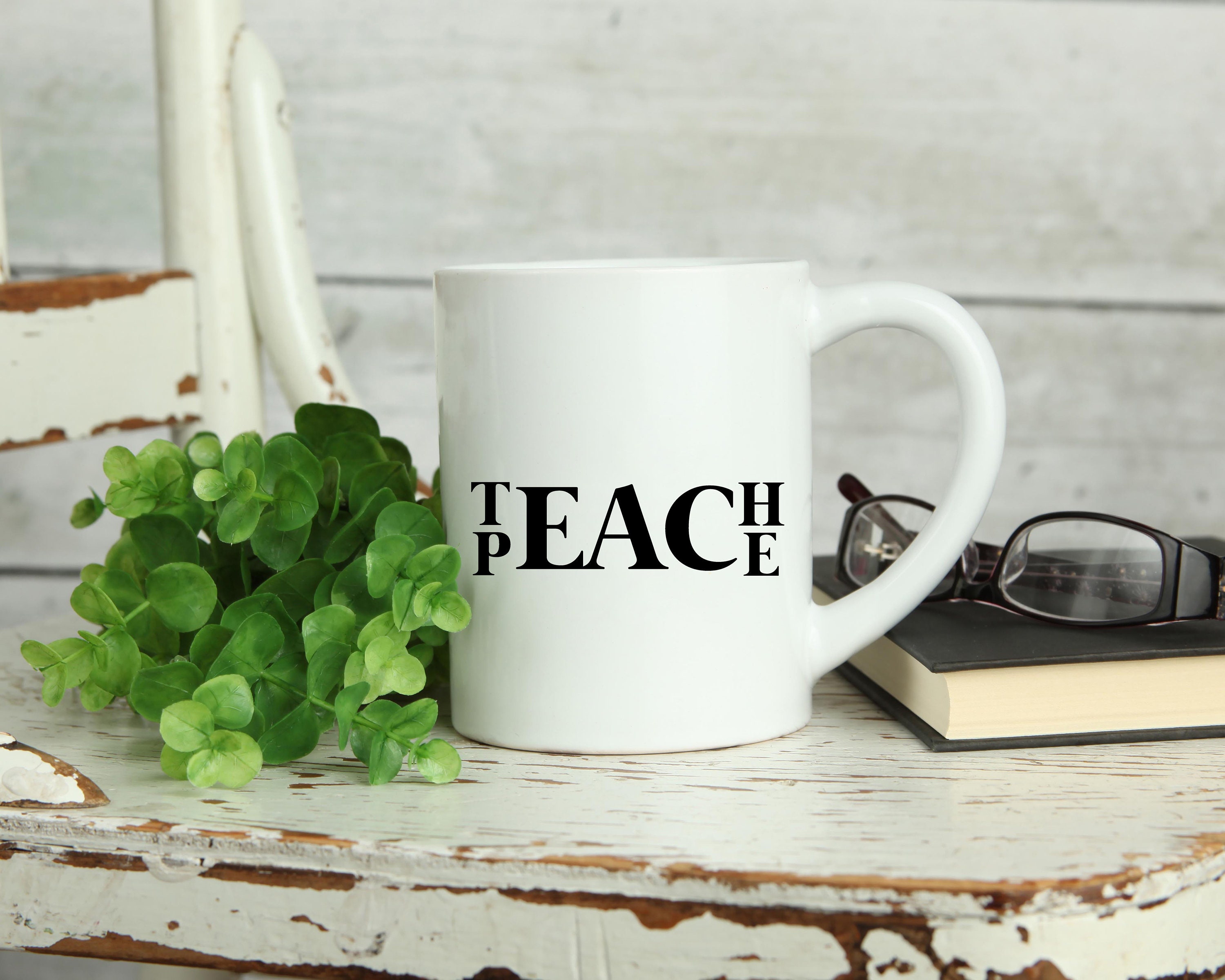 Teach Peace SVG Instant Download Cut Files for Cricut | Etsy