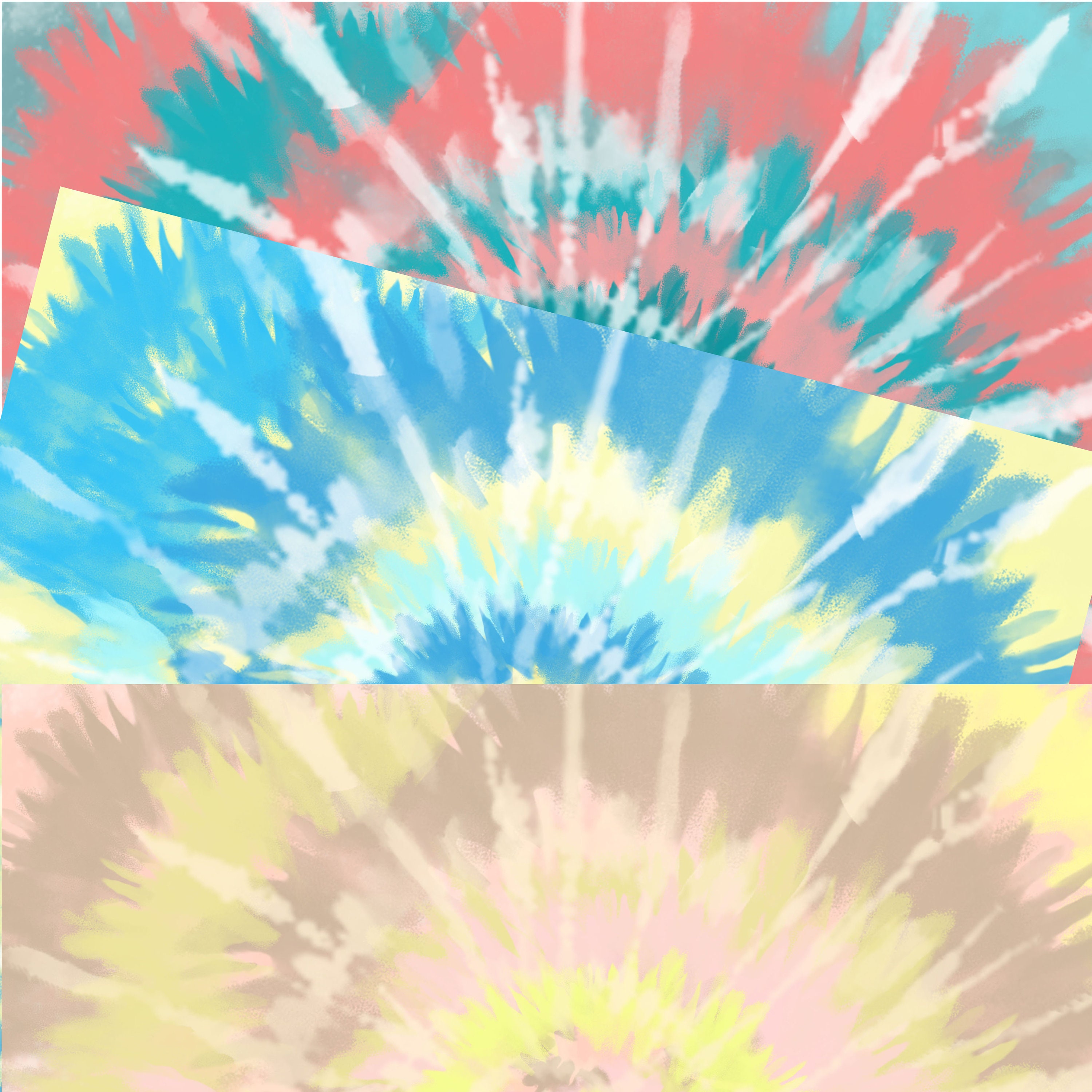 Tie Dye Digital Paper Boho Chic Groovy Whimsical Digital | Etsy