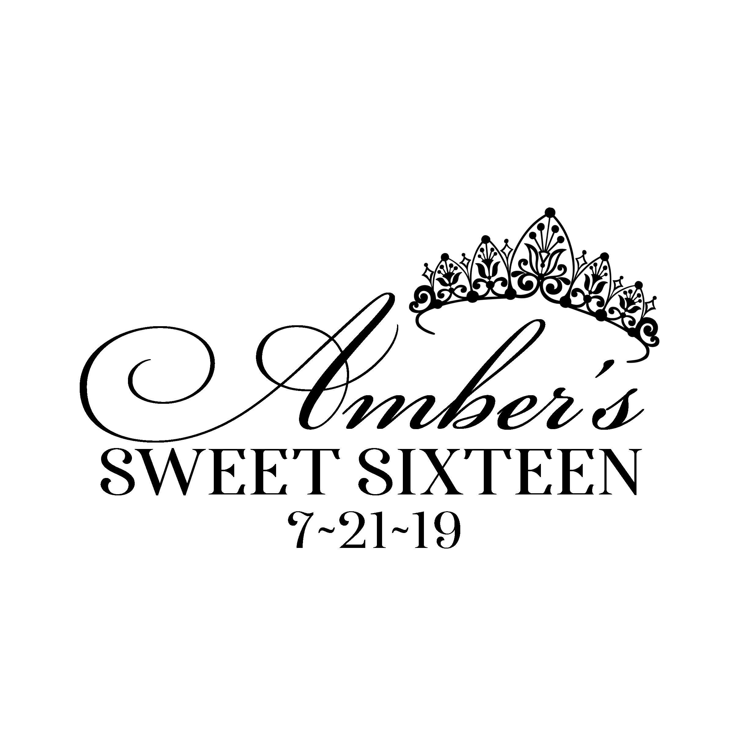 Custom Sweet 16 Party Logo 37 Invitations Sweet Sixteen | Etsy