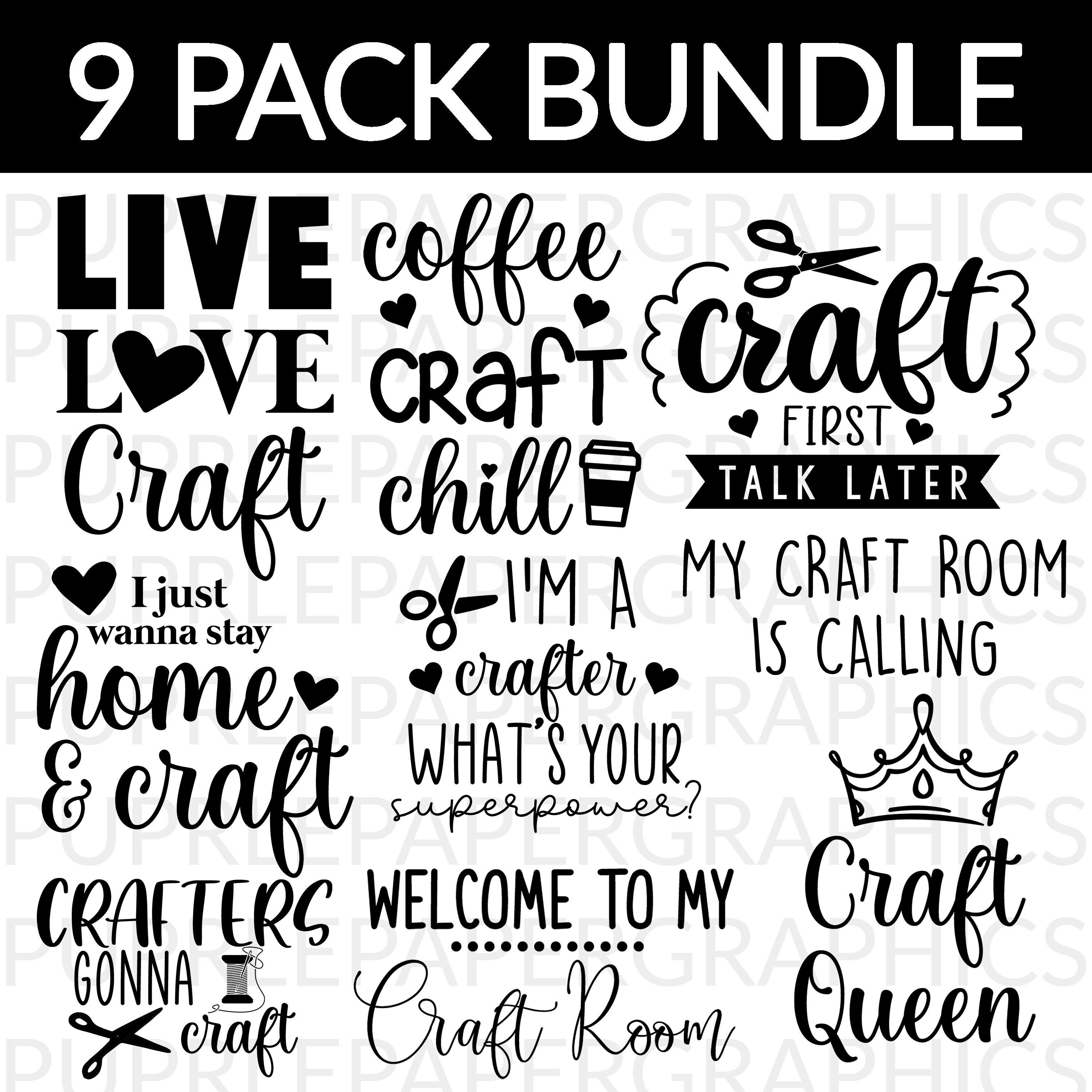 Crafters SVG Bundle Craft SVG Crafting SVG Craft Room svg | Etsy