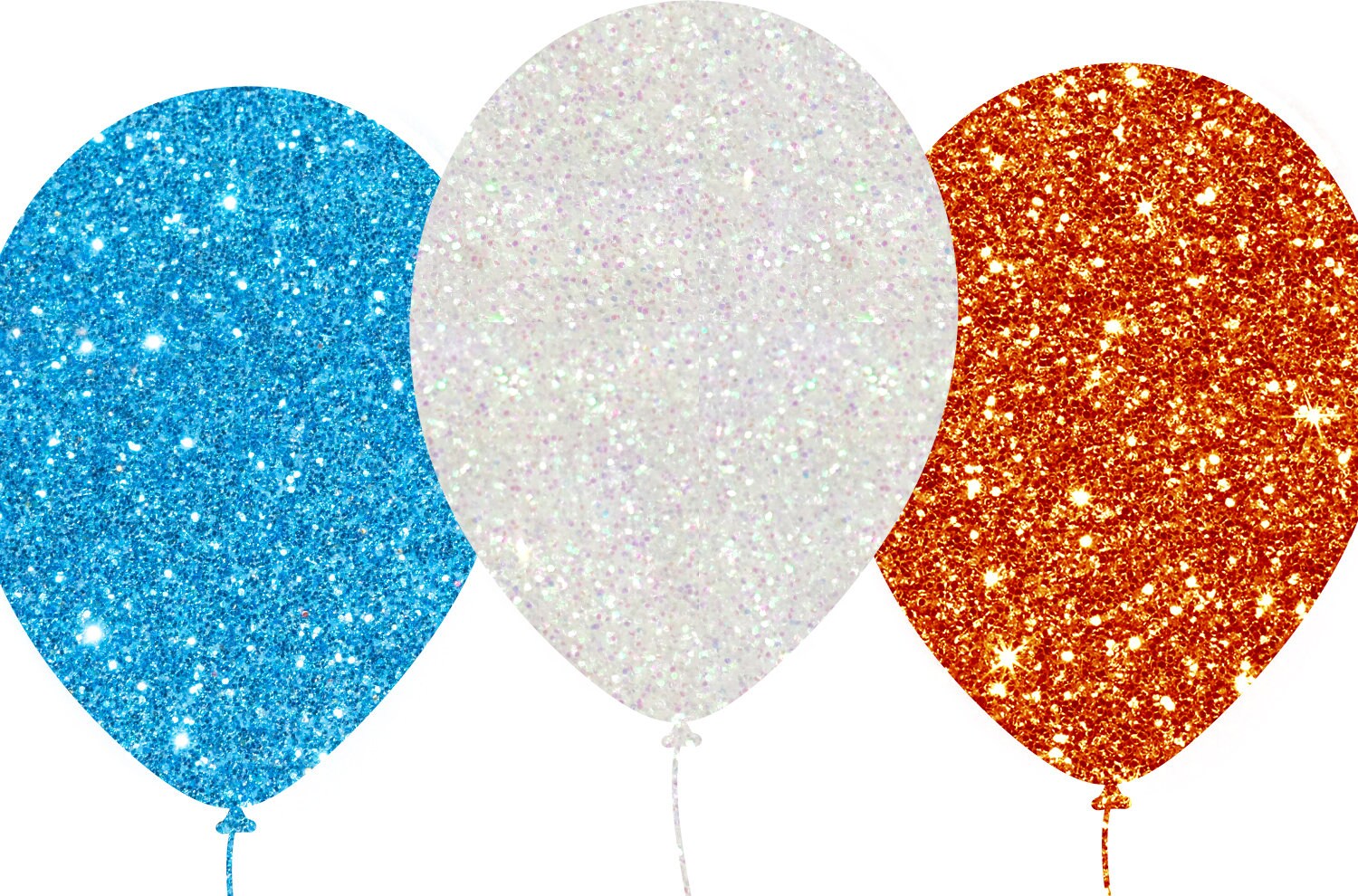 Glitter Balloons Clipart Glitter Balloon PNG Digital - Etsy