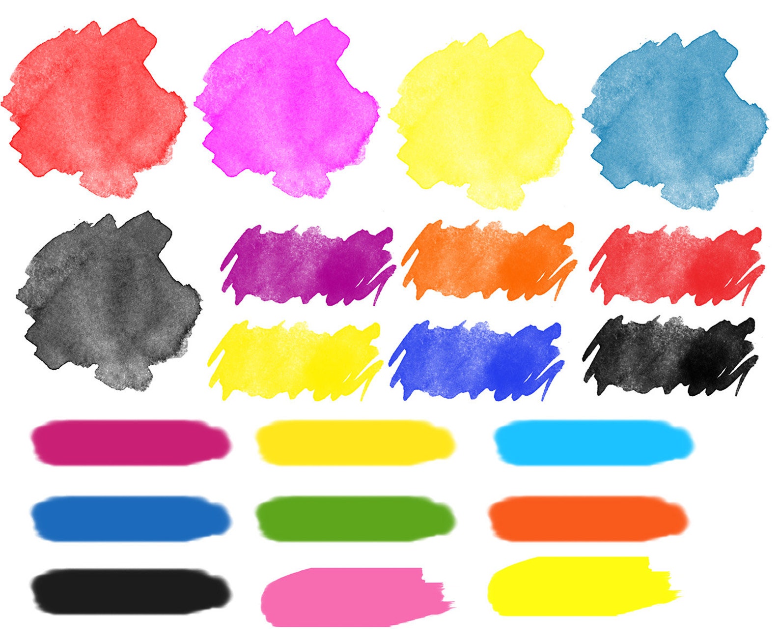 Watercolor Clipart #4, Watercolor Clip Art, Watercolor, Textures ...