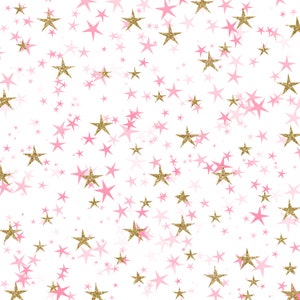 Pink and Gold Glitter Confetti Digital Paper, Pink and Gold Polka Dots ...