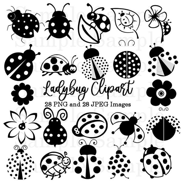 Lady Bug Clip Art - Etsy