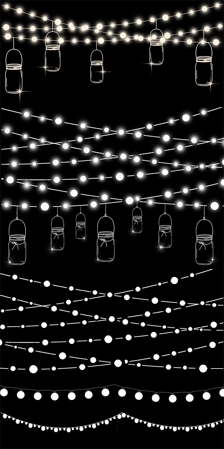 Mason Jars and String Lights Clipart Fairy Lights Clip Art - Etsy