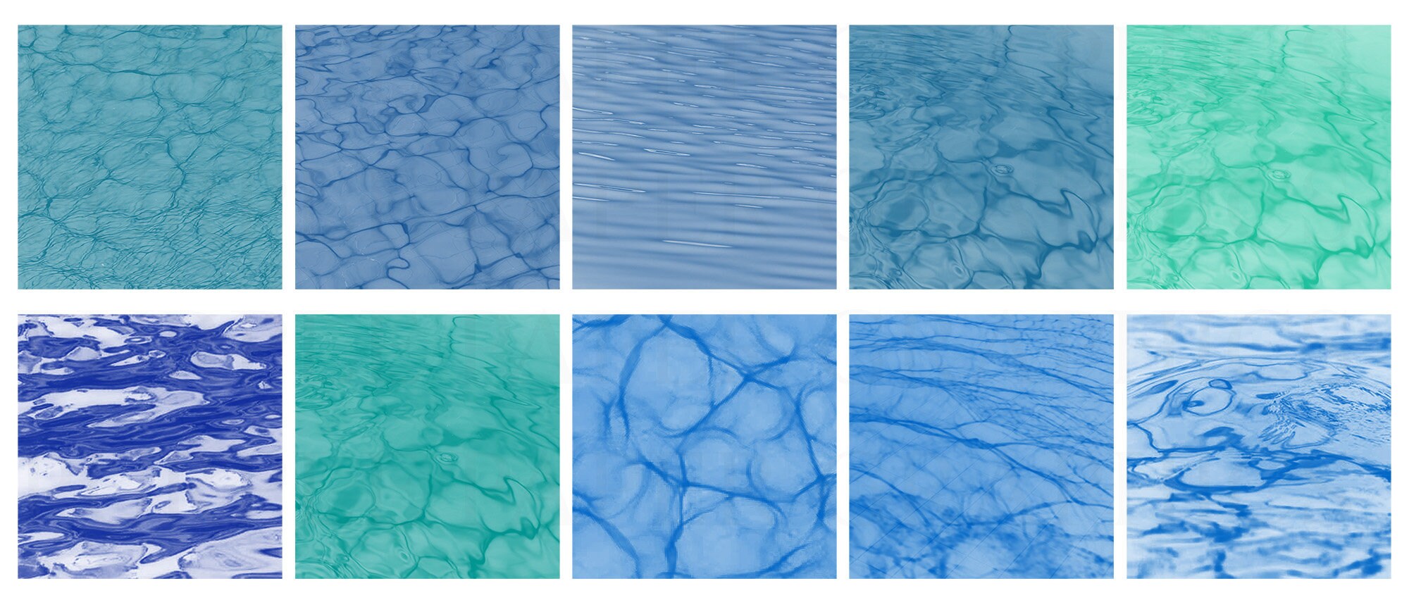 Ocean Sea Water Digital Papers Pool Water Background | Etsy