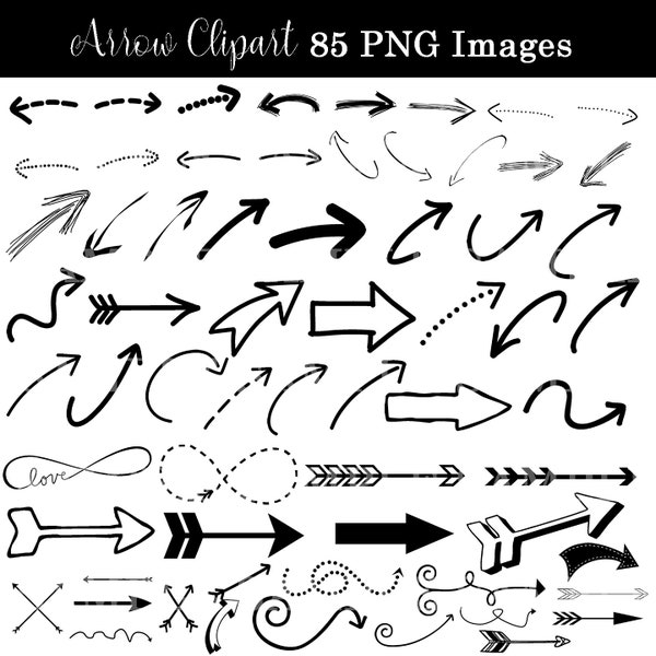 Arrow Clip Art - Etsy