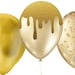 Burgundy and Gold Balloons Clipart Gold Glitter Sparkle - Etsy