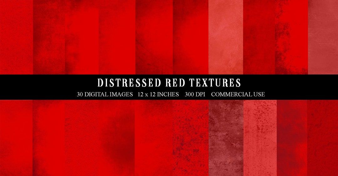Distressed Red Textures Digital Paper, Grunge Gritty Paper Backgrounds ...