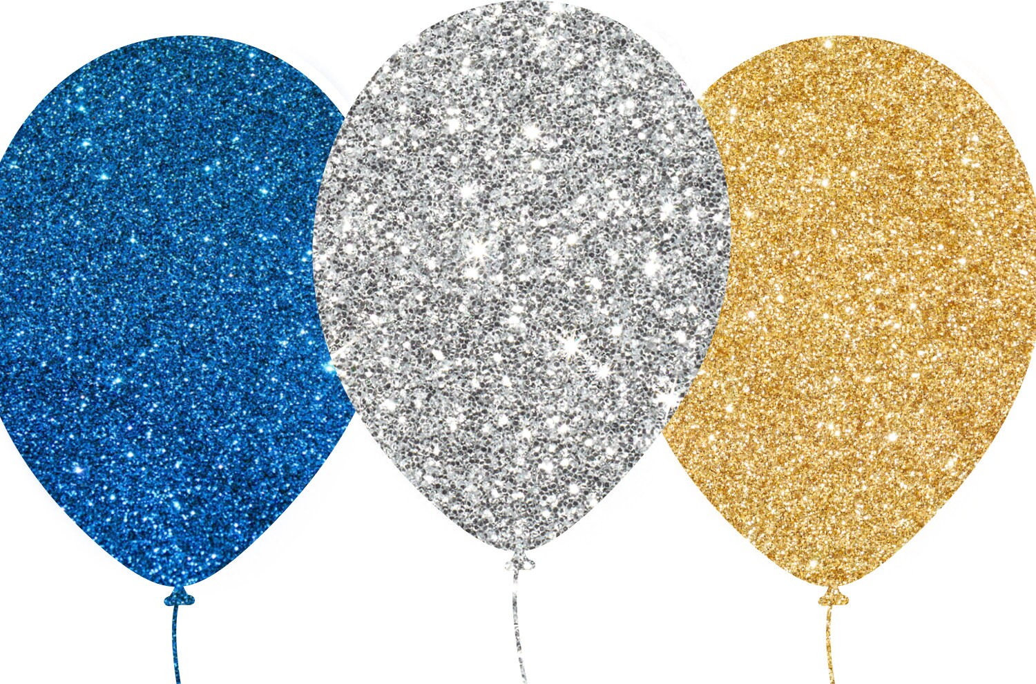 Glitter Balloons Clipart Glitter Balloon PNG Digital - Etsy