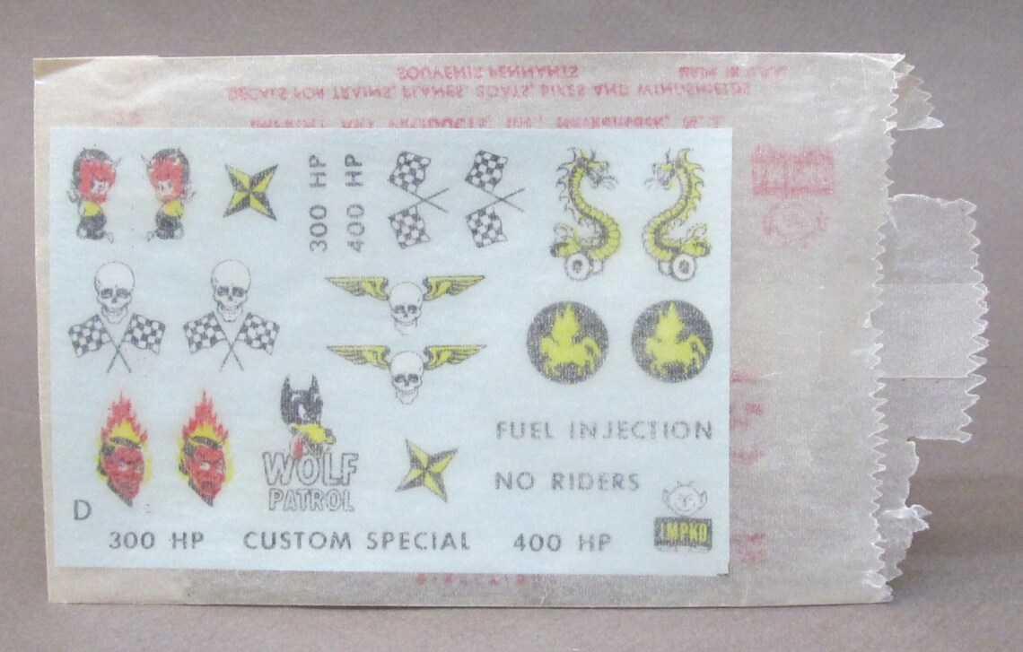 1950's Impko HOT ROD RACING Decals for Model Kits Mint in Package - Etsy