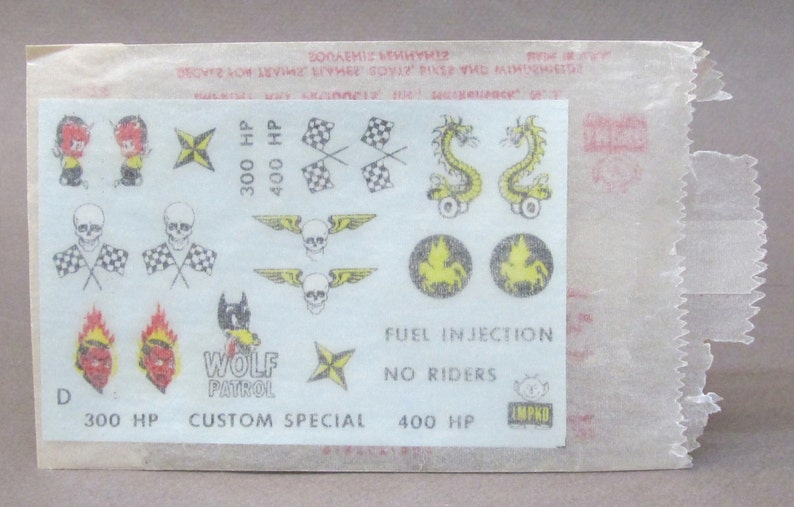 1950's Impko HOT ROD RACING Decals for Model Kits Mint in Package - Etsy