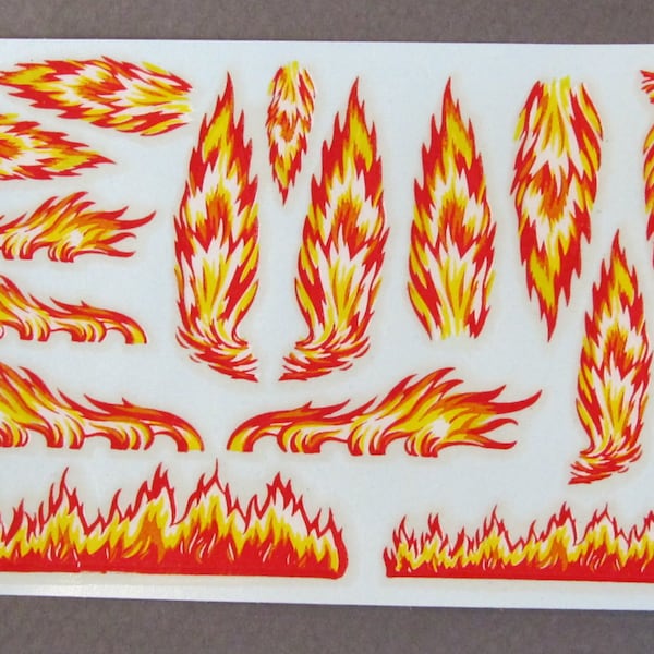 Flame Decals - Etsy
