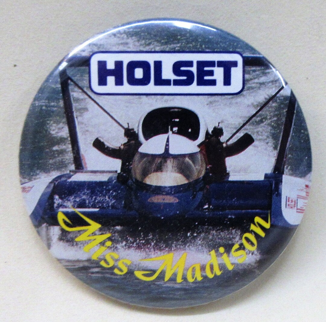 1989 HOLSET Miss MADISON HYDROPLANE Boat Racing Pinback Button - Etsy