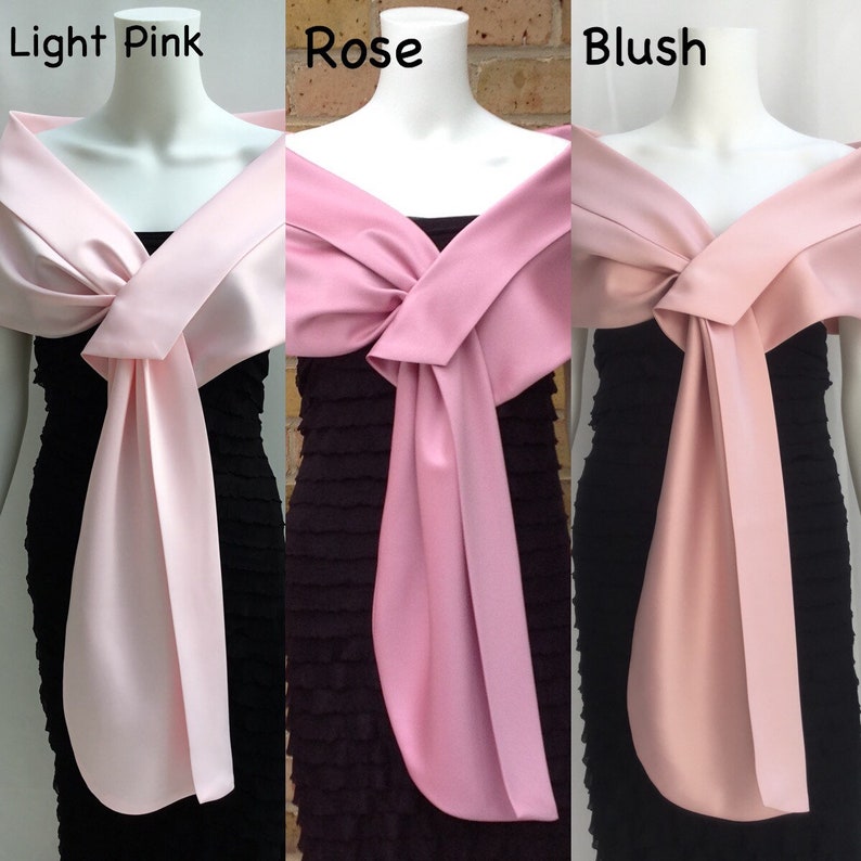 Champagne Evening Satin Shawl Bridal Shawls and Wraps | Etsy