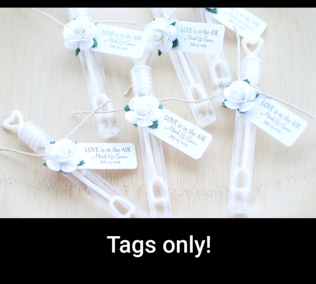 Wedding Bubble TAGS ONLY - Etsy