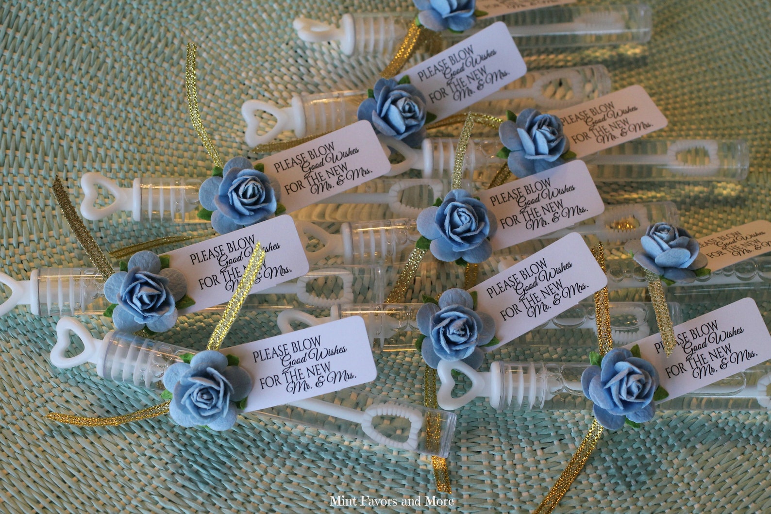 ASSEMBLED Wedding Bubbles Bubble Send Off Bubble Wands | Etsy