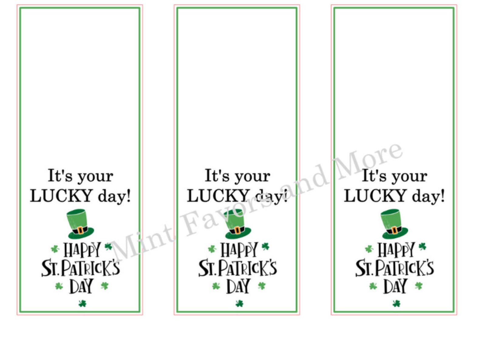 St. Patrick's Day Printable File for Lucky Charms or Candy - Etsy