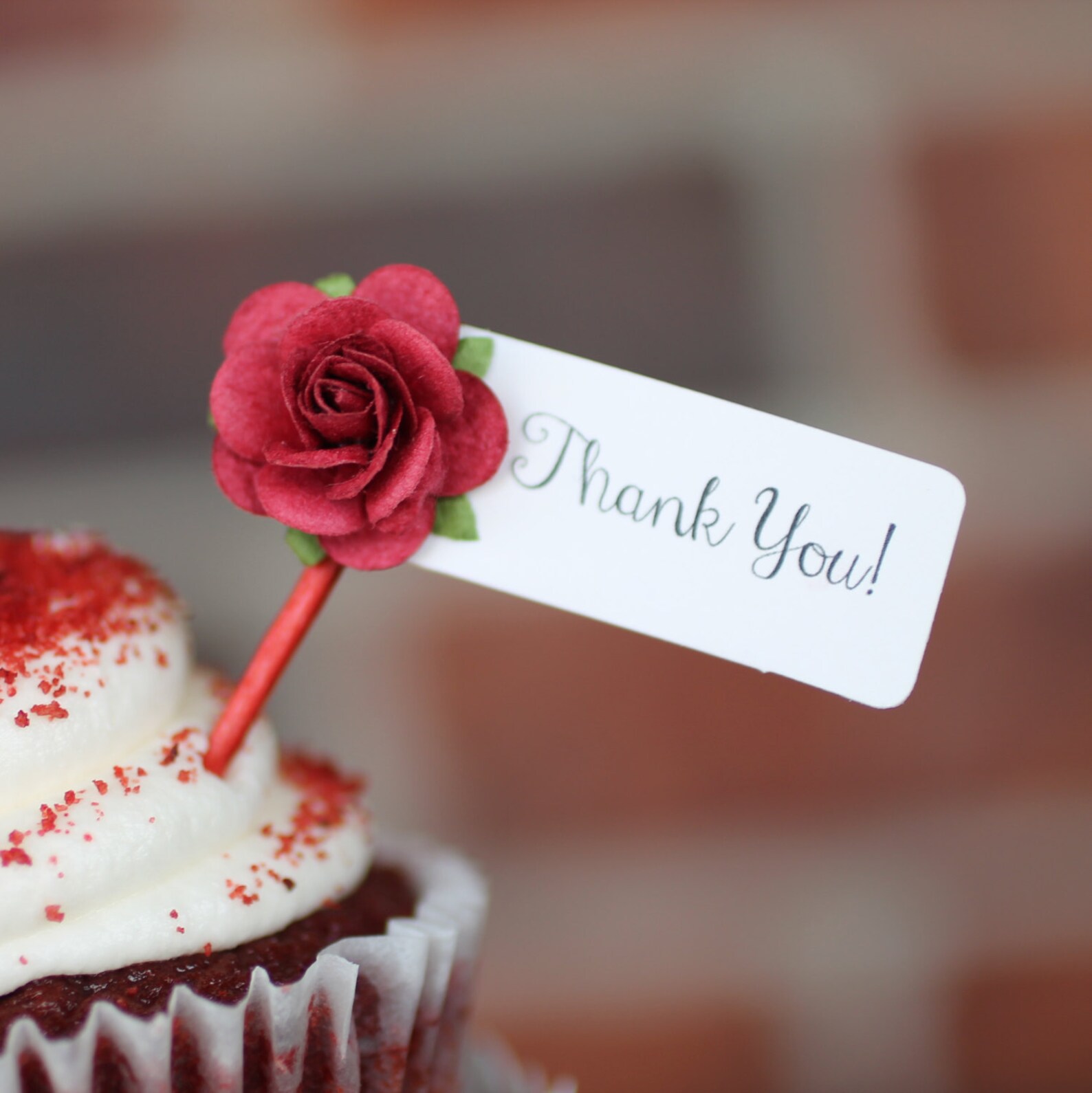 Thank You Favor Tag or Food Pick Thank You Tags Wedding | Etsy