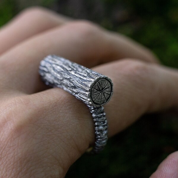 Tree Stump Ring - Etsy