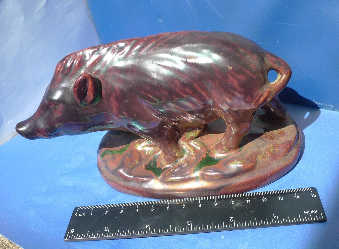 Antique Vintage Collectibles Pottery Hunting Animals Ceramic Figurine ...