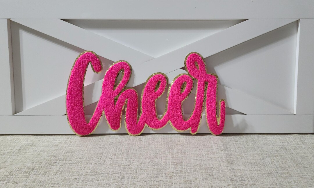 Cheer, Chenille Patch, Cheer Team Gift, Cheer Chenille Patch, Iron on ...