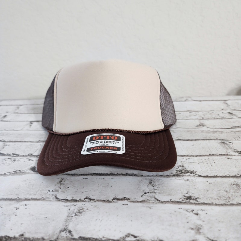 Brown Sublimation Trucker Hat - Etsy