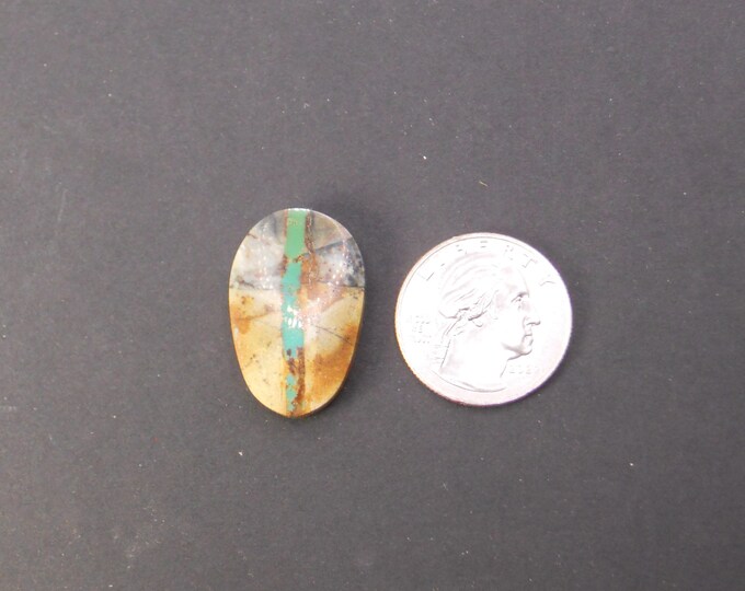 Royston Ribbon Turquoise Hand Cut Freeform Desinger Cabochon - Etsy