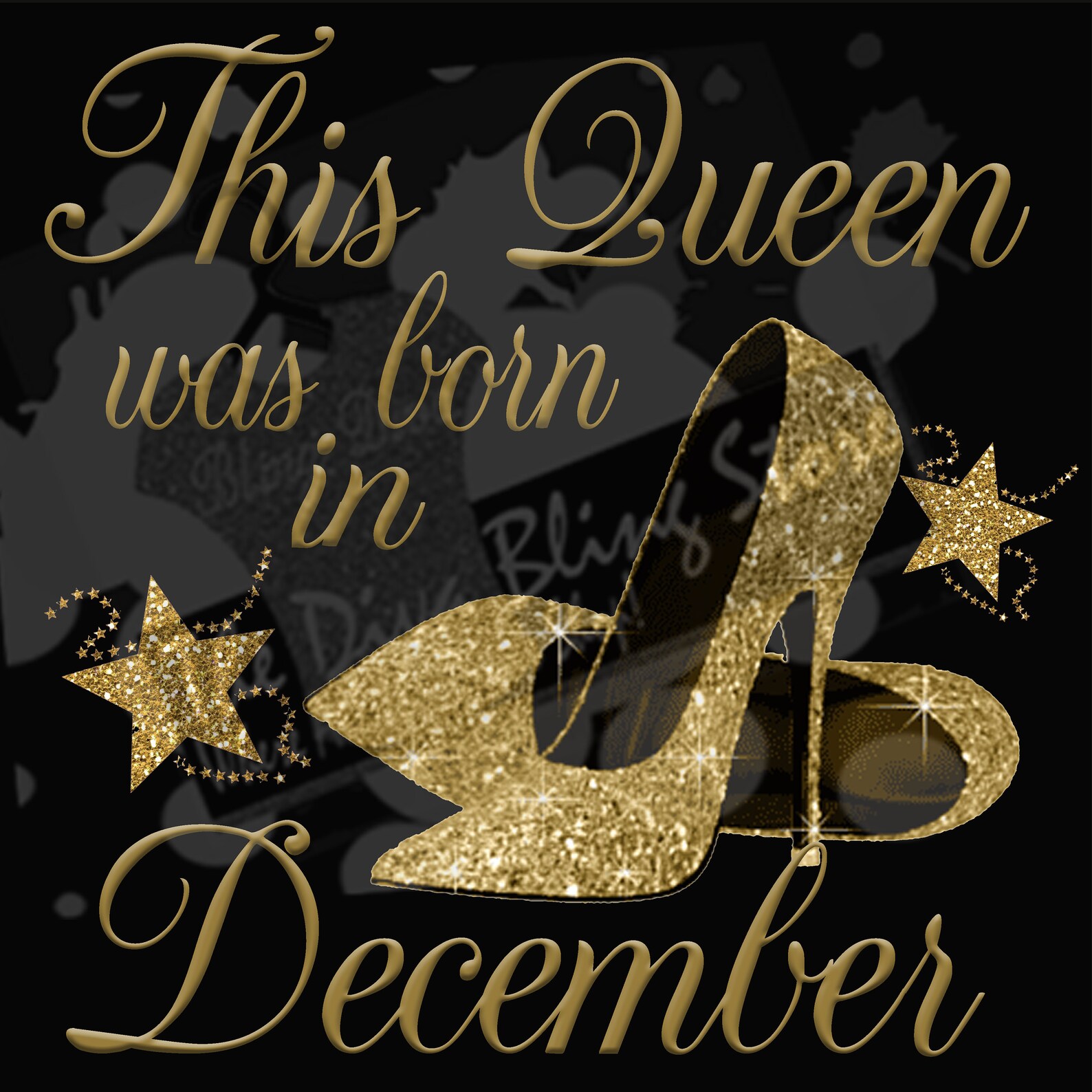 Birthday Queen - December PNG - Etsy