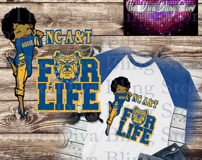 NC A&T Aggie for Life2 SVG File - Etsy