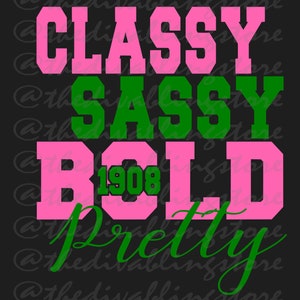 Classy Sassy Bold 1908 SVG File - Etsy