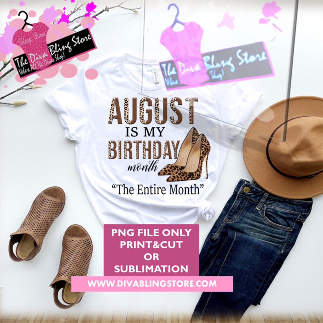 My Birthday Month August - Etsy