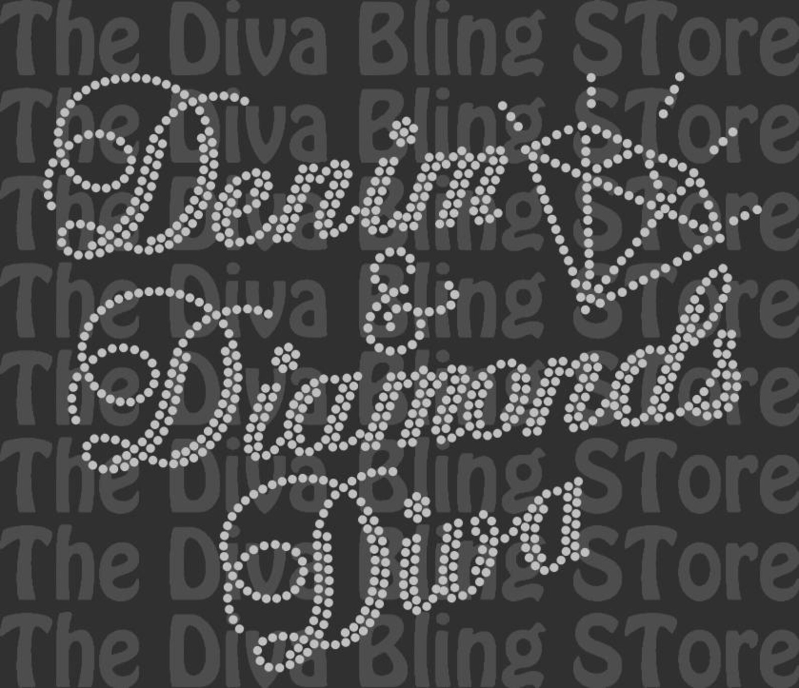 Denim and Diamonds Diva Rhinestone SVG File - Etsy