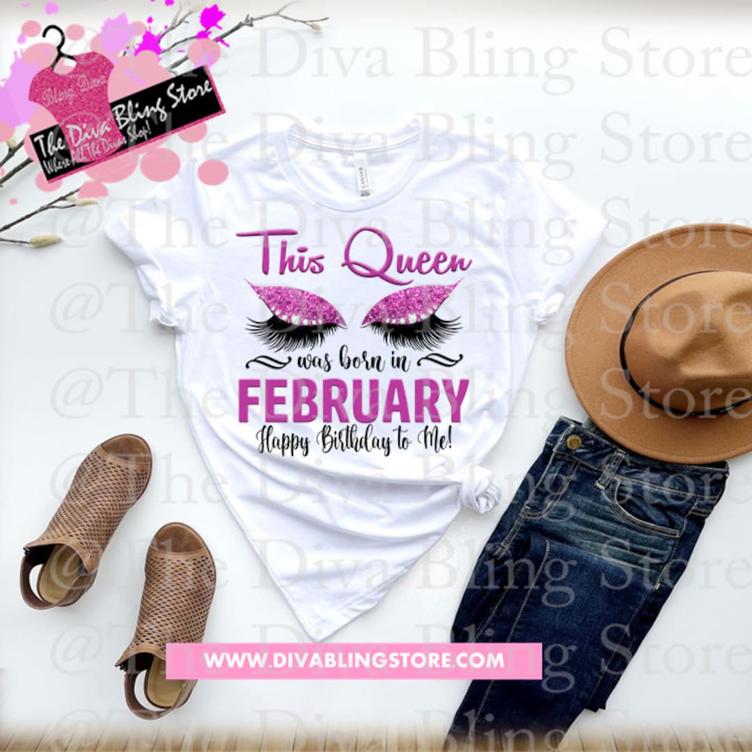 February Queen Lashes PNG - Etsy