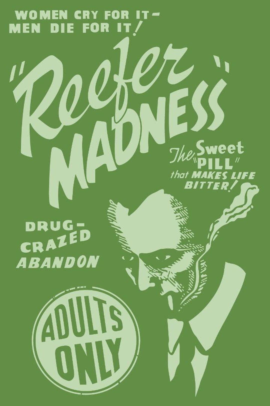 Reefer Madness Movie Poster Reproduction Poster/print/card - Etsy