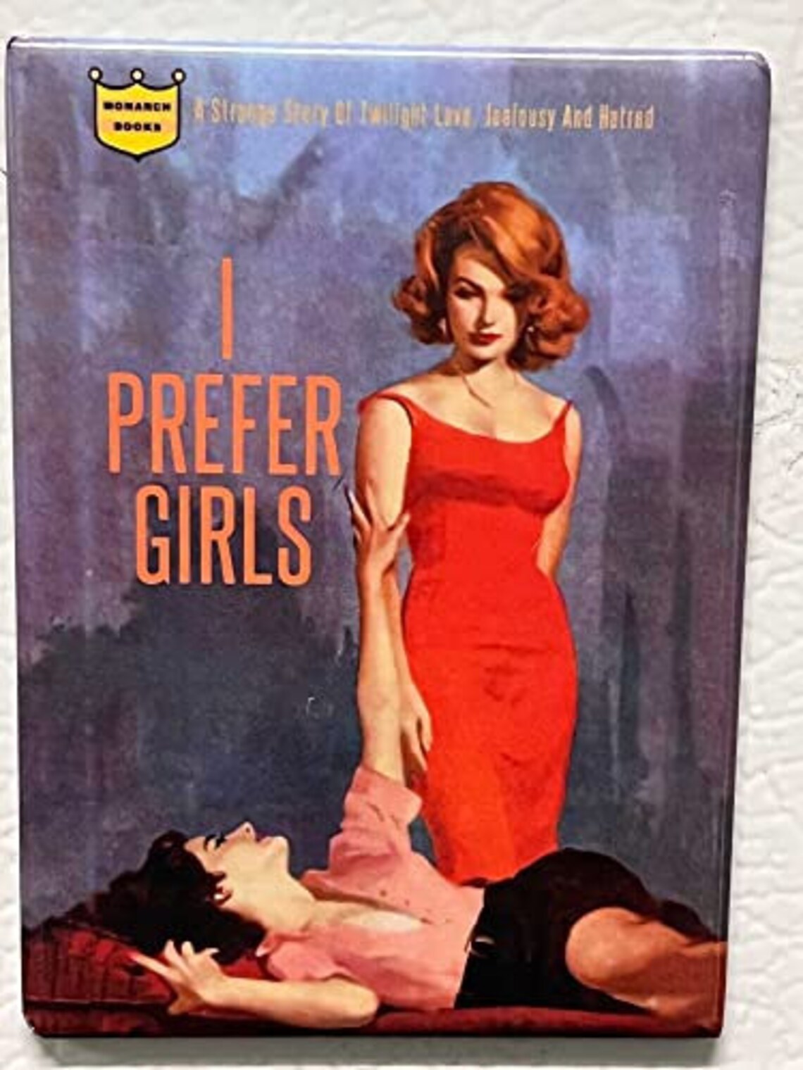 I Prefer Girls Pulp Novel Cover Fridge Magnet Etsy