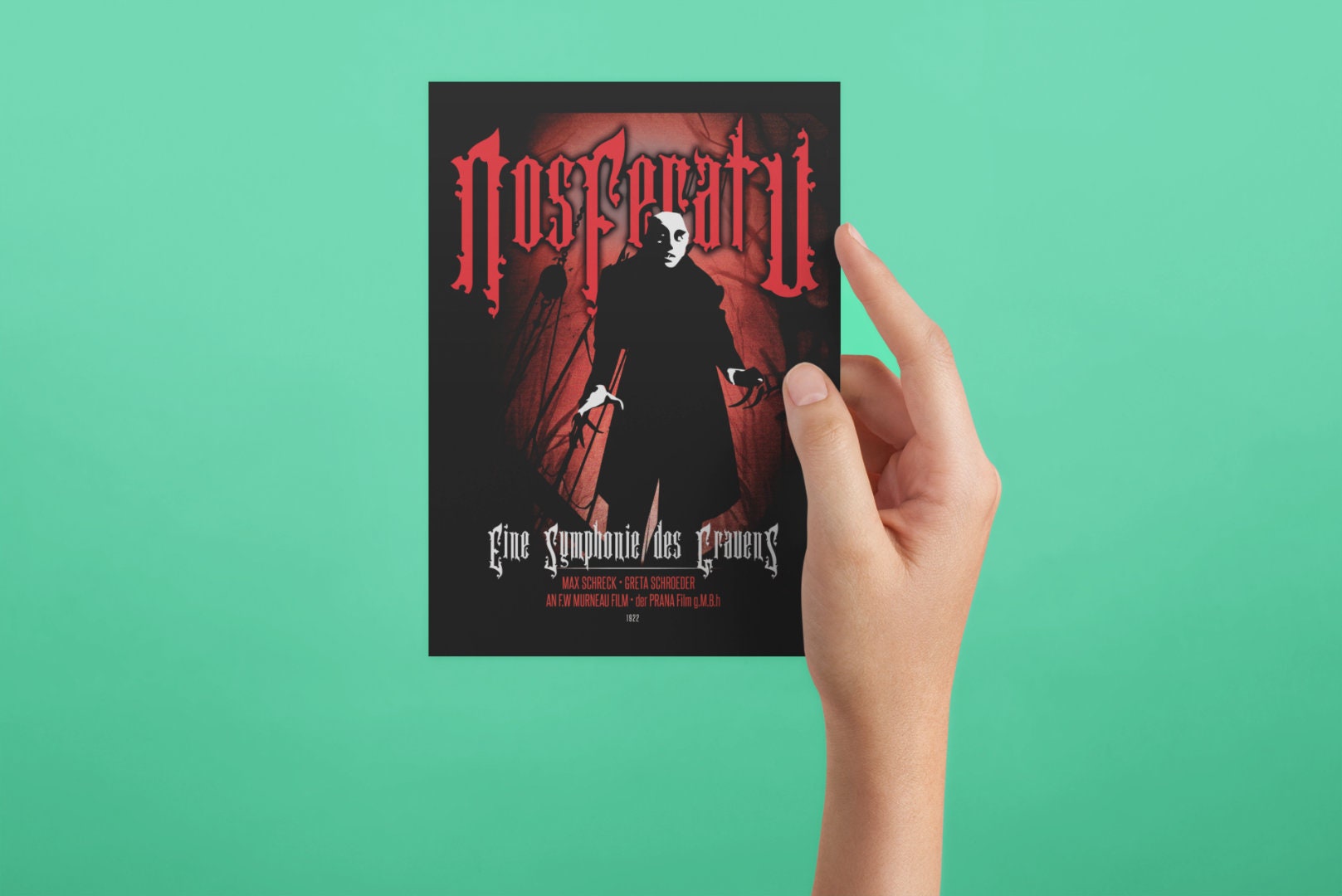 Nosferatu Poster/print/greeting Card Max Schreck Tribute - Etsy