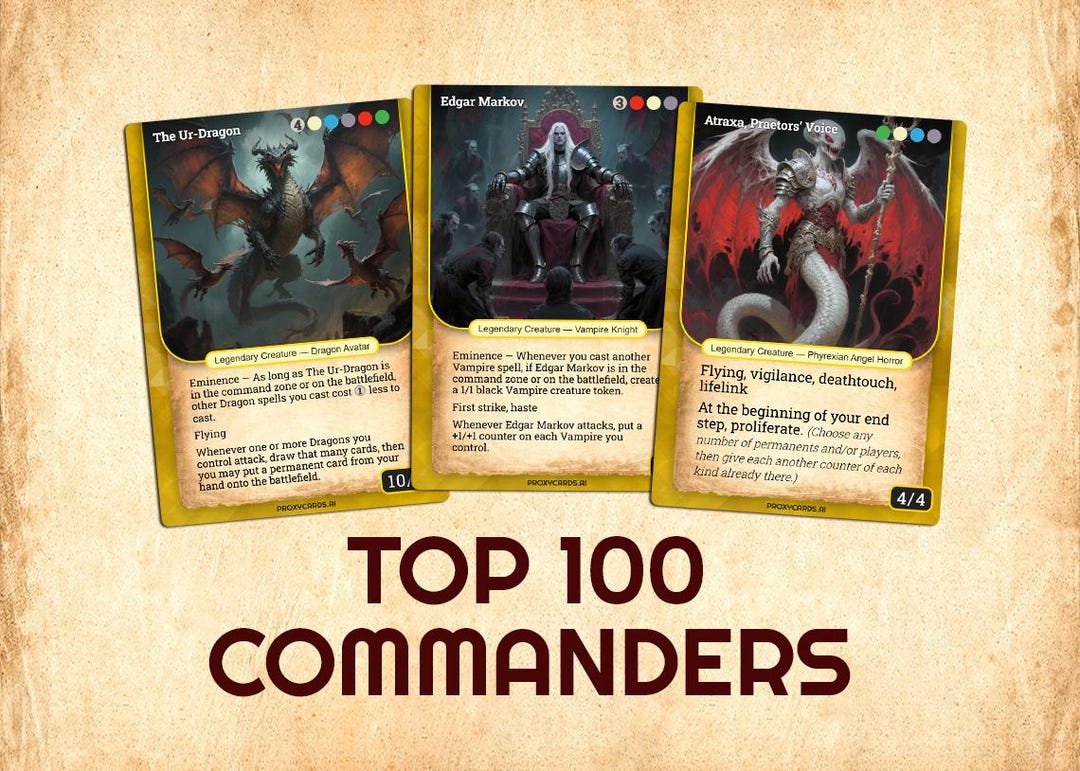 100x Commander Proxy Cards - MTG Proxies - Etsy