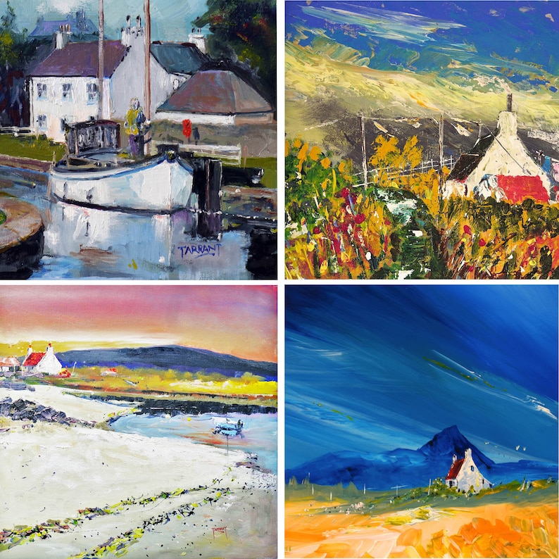 Scottish Croft Art Notecards - Greeting Card 10 Pack: Landscape ...