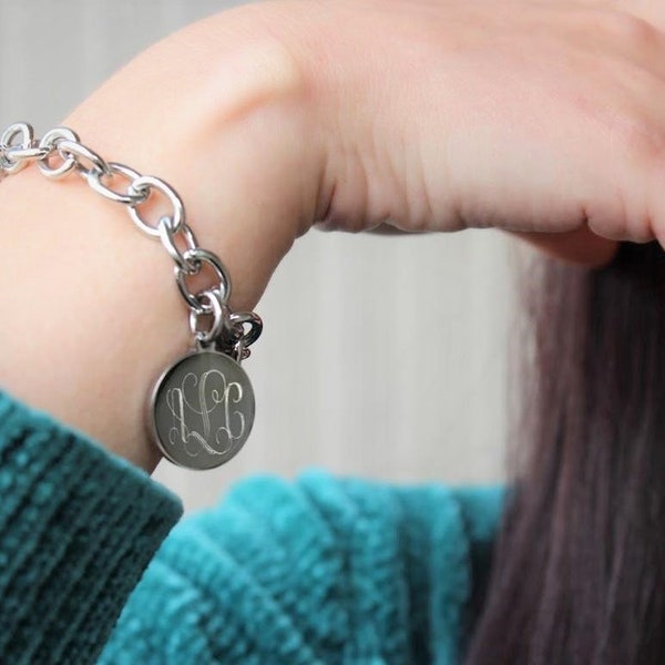 Monogrammed Bracelet - Etsy