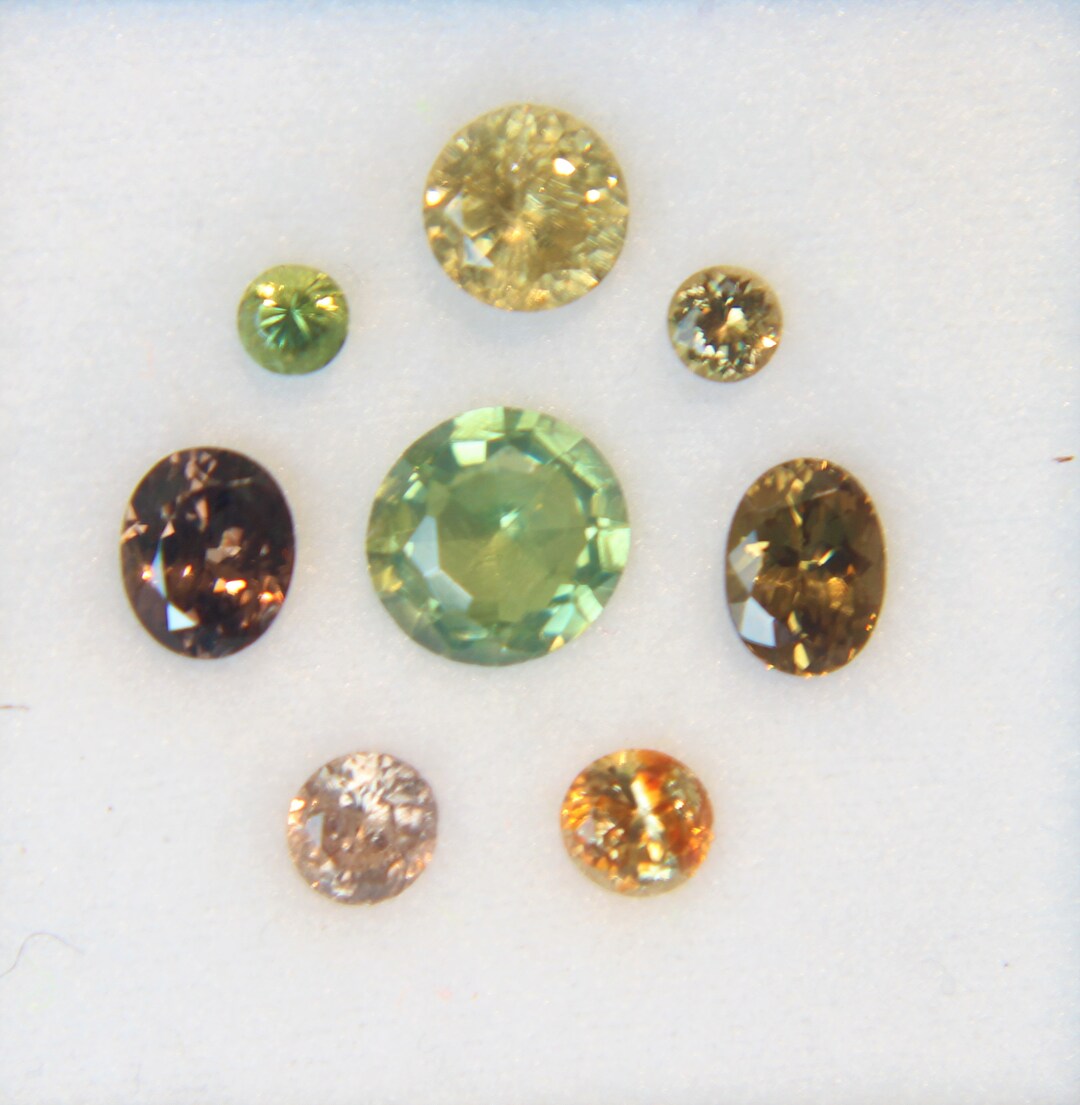 Mixed Colored Zircon Set 5.20cts *free Shipping* - Etsy