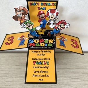 Super Mario Card-in-a-box - Etsy Australia