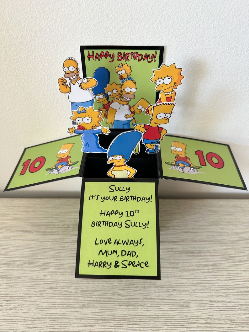 Simpsons Card-in-a-box - Etsy