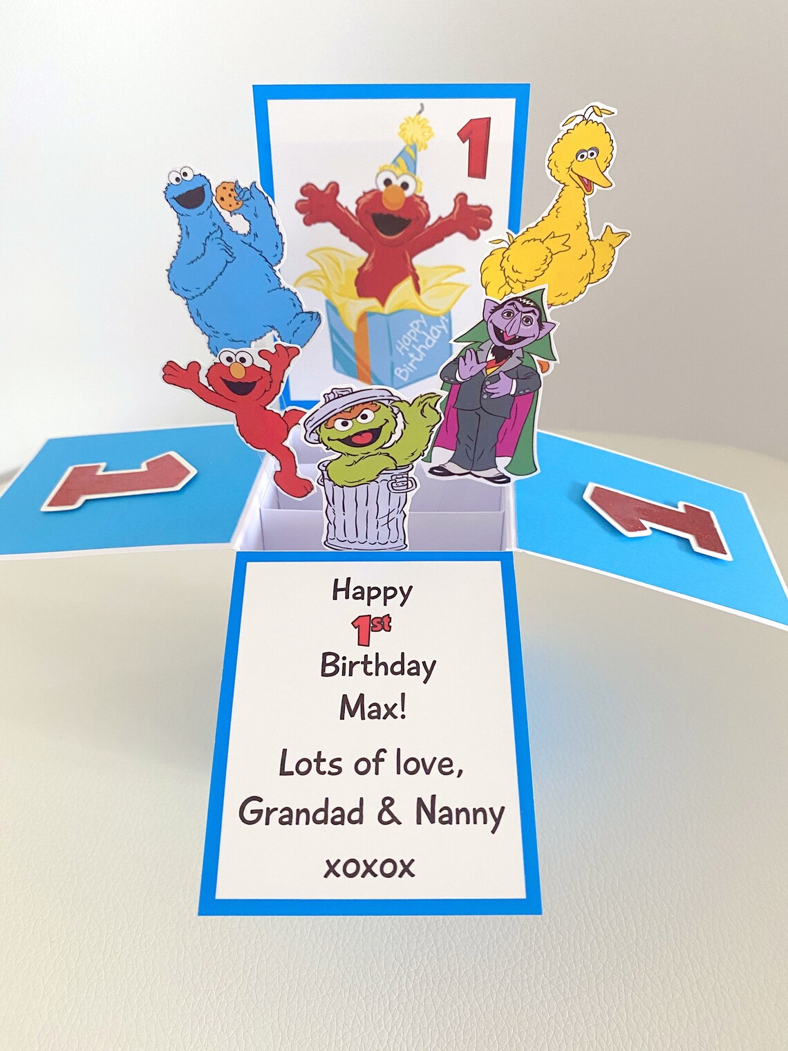 Elmo Card-in-a-Box | Etsy