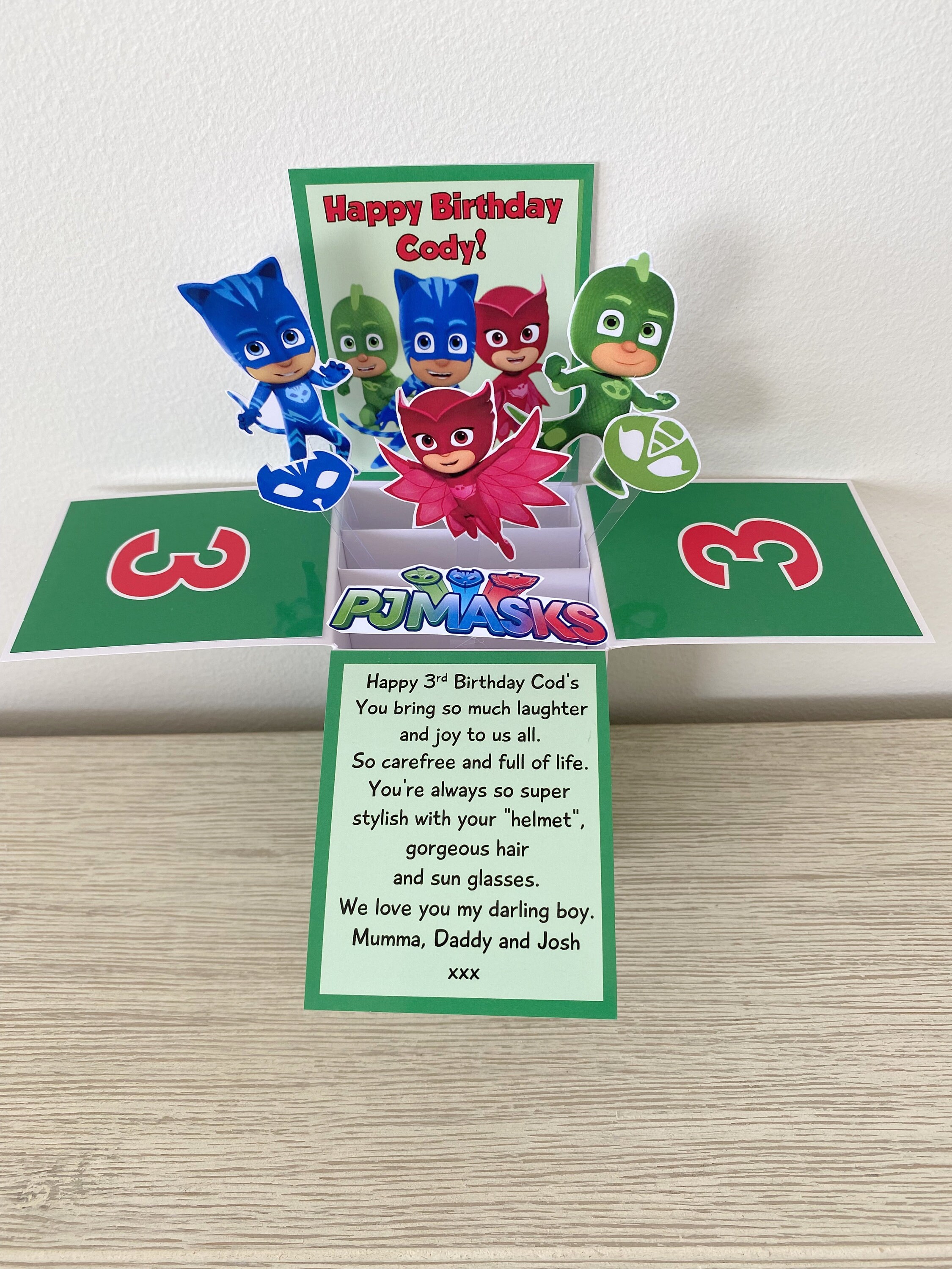 PJ Masks Card-in-a-box - Etsy Australia
