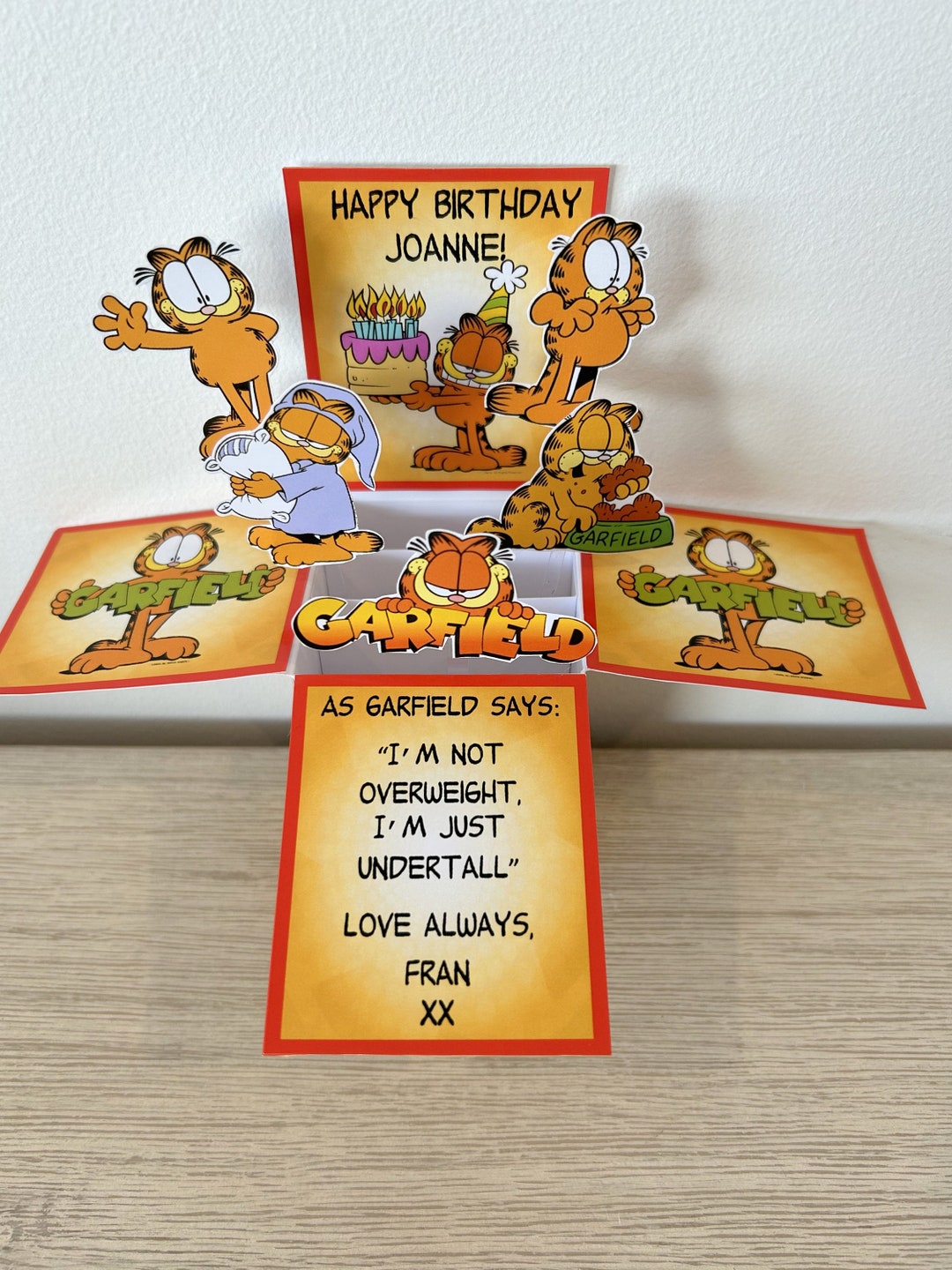 Garfield Card-in-a-box - Etsy Australia